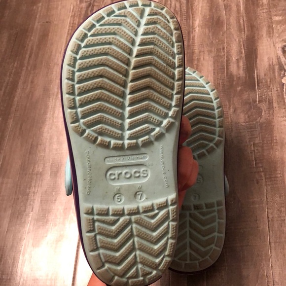 CROCS | Shoes | Blue And Purple Bayaband Crocs | Poshmark